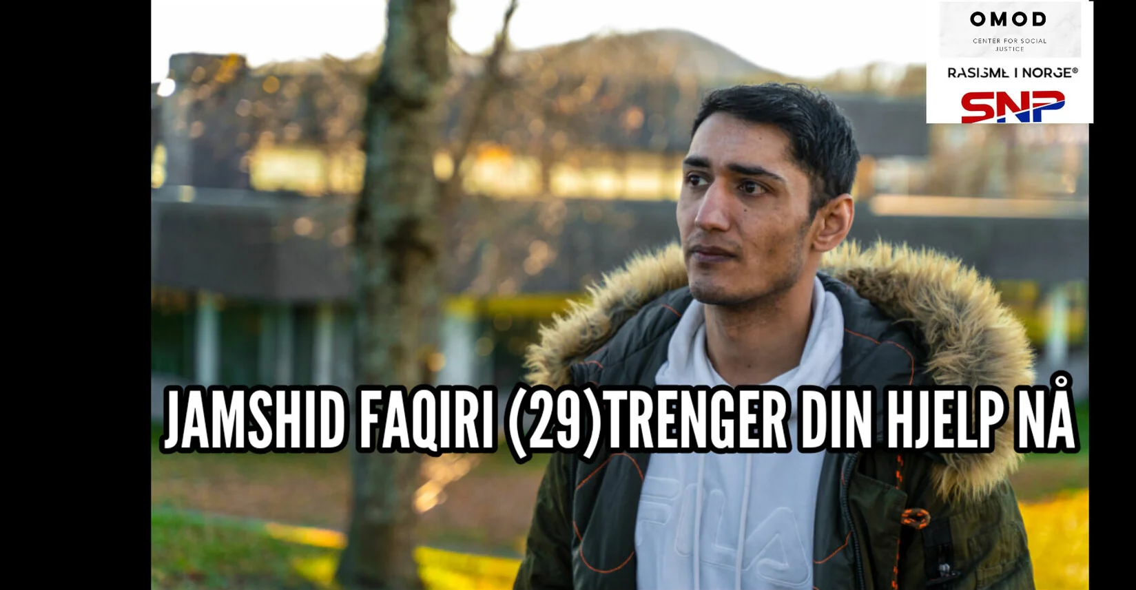 Utkastelsesvedtak UNE: Jamshid Faqiri (29) står i en livskrise-Trenger ...