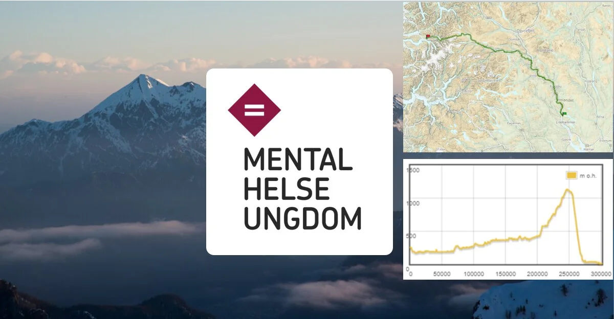 Hjelp oss å tråkke for Mental Helse Ungdom: Lillehammer - Stryn | Spleis fra SpareBank 1