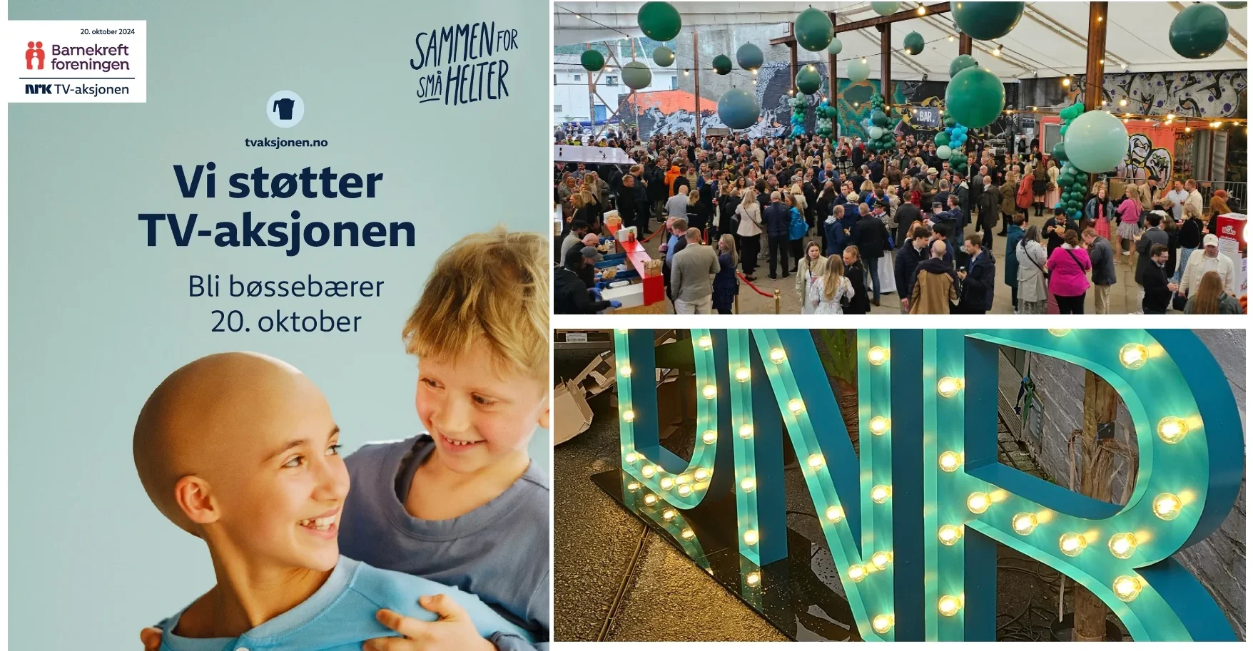 DNB Bergen sin digitale bøsse til NRK TV-aksjonen Barnekreftforeningen ...