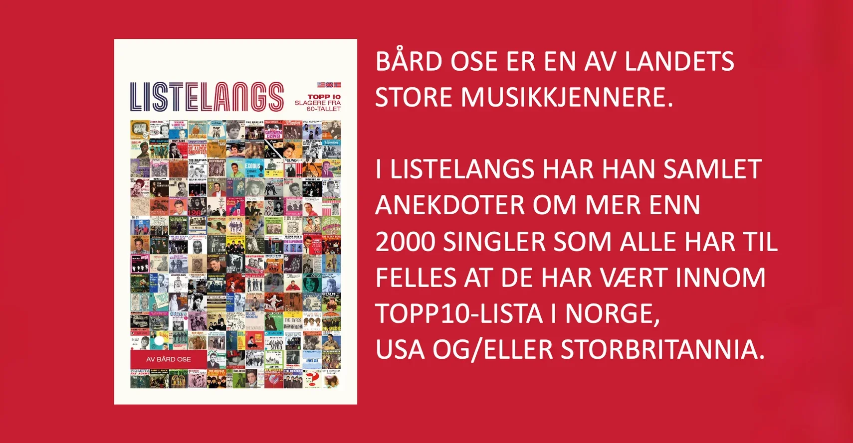 BOK: BÅRD OSE // LISTELANGS - TOPP 10 SLAGERE FRA 60-TALLET | Spleis ...