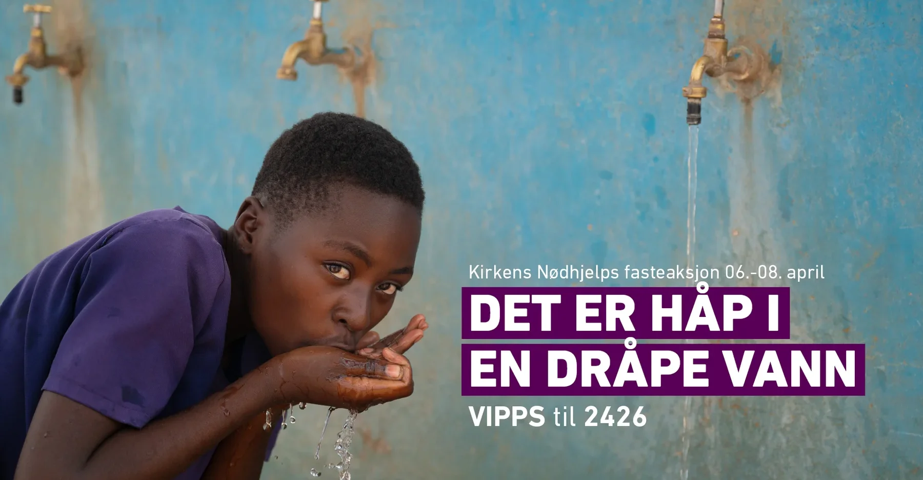 Håp i en dråpe vann! Støtt Vegard sin bøsse for rent vann. | Spleis fra SpareBank 1