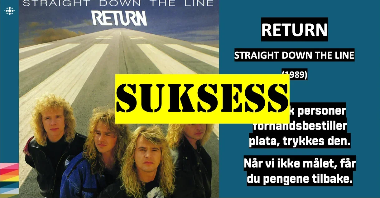NACD: RETURN - STRAIGHT DOWN THE LINE (1989) | Spleis fra SpareBank 1